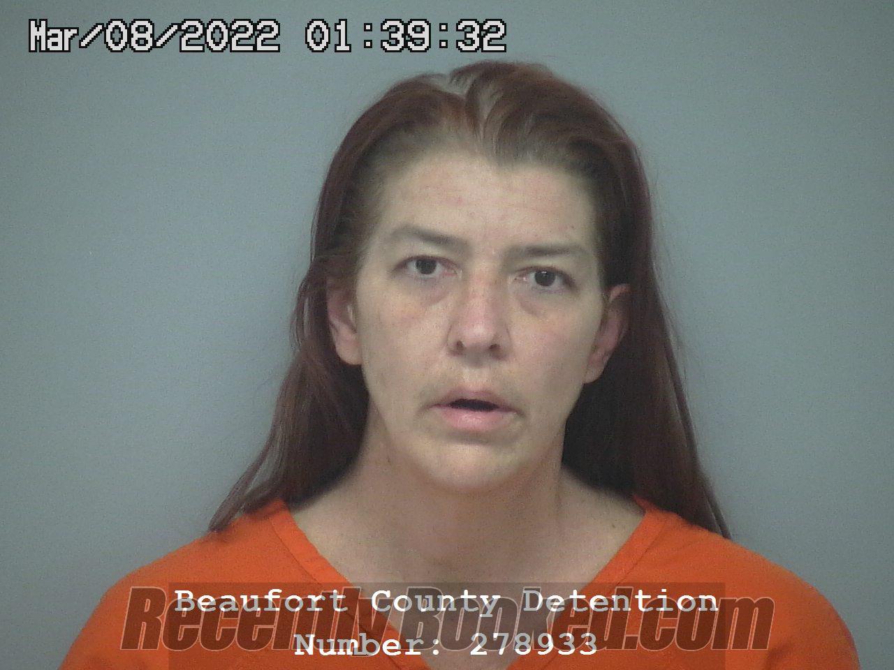 Recent Booking / Mugshot for KIMBERLY JOY SANDOVAL in Beaufort County ...