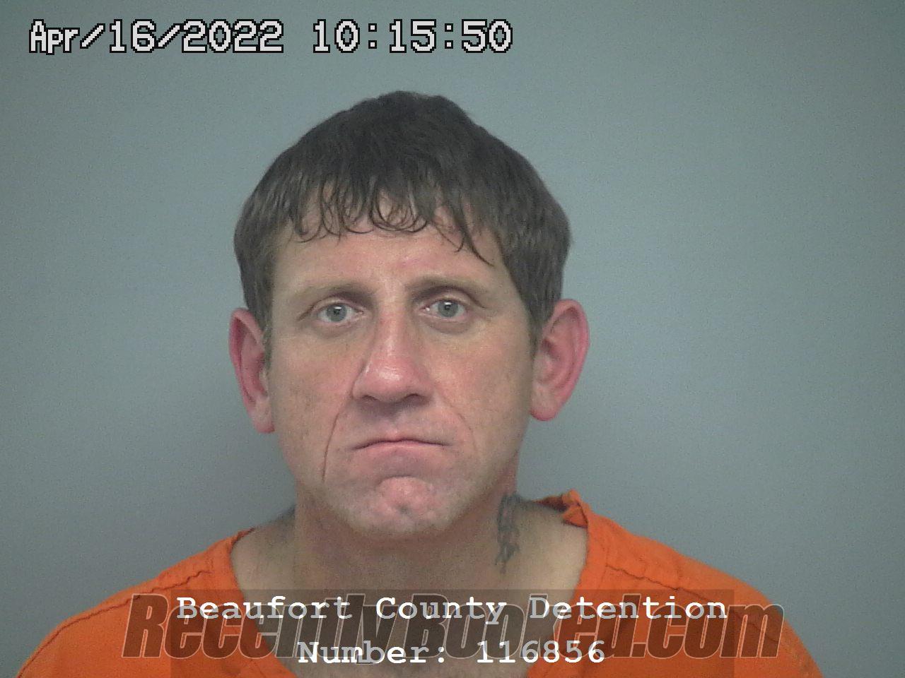 Recent Booking / Mugshot for PATRICK RYAN BEAVER in Beaufort County ...
