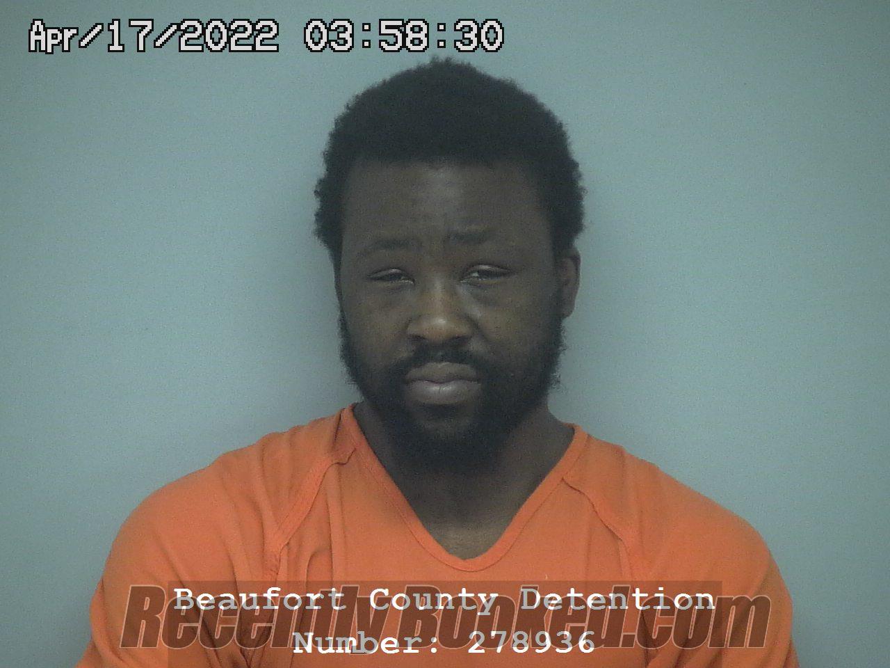 Recent Booking / Mugshot for ISAIAH JACOB HOLMES in Beaufort County ...