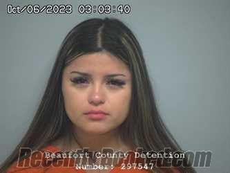 Recent Booking / Mugshot for KENIA YAZMIN TINOCO SALGADO in Beaufort ...