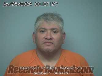 Recent Booking / Mugshot for CARLOS DANIEL RAMIREZ in Beaufort County ...