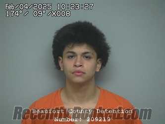 Recent Booking / Mugshot for AARON EMMANUEL ORTIZ in Beaufort County ...