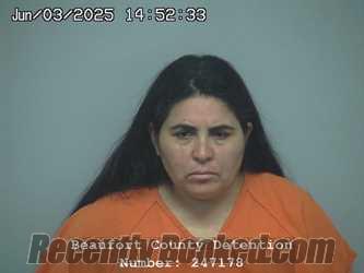 Recent Booking / Mugshot for SOFIA ADAME-NAJERA in Beaufort County, South Carolina
