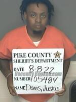 Recent Booking / Mugshot for JUSTUS IMRI DAVIS in Pike County, Alabama