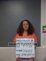 Recent Booking / Mugshot for KRISTINE ERIN CRANE in Pike County, Alabama