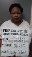 Recent Booking / Mugshot for GABRIELLE BAXTER in Pike County, Alabama
