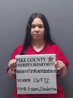 Recent Booking / Mugshot for SHALEENA KATRICE EVANS in Pike County, Alabama