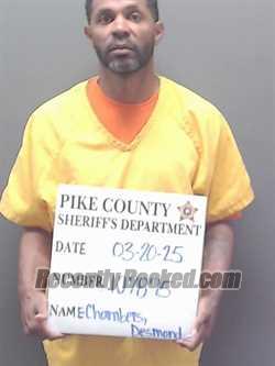 Recent Booking / Mugshot for DESMOND JAVON CHAMBERS in Pike County, Alabama