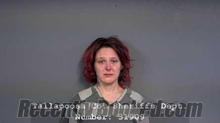 Recent Booking / Mugshot for SARAH MAEGAN COLLEY in Tallapoosa County ...