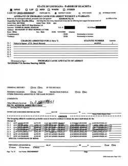 Recent Booking / Mugshot for SHANE DOUGLAS CHAMPLIN in Ouachita Parish ...