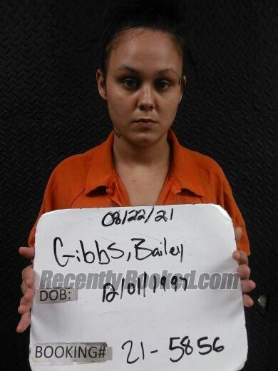 Recent Booking / Mugshot for Bailey Chylake Gibbs in Sebastian County ...
