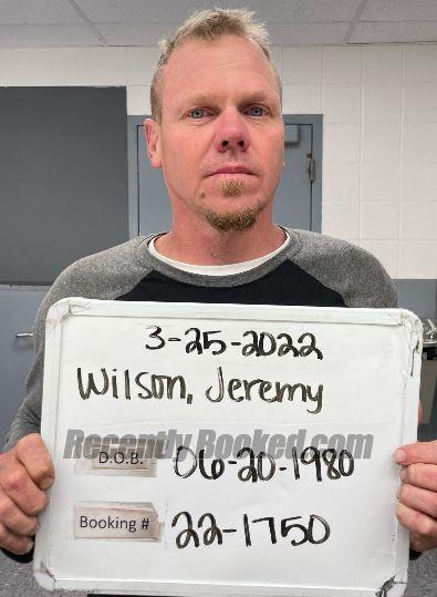 Recent Booking / Mugshot for JEREMY KEITH WILSON in Sebastian County ...