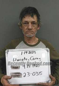 Recent Booking / Mugshot for CAREY PATRICK DUCOTE in Sebastian County ...