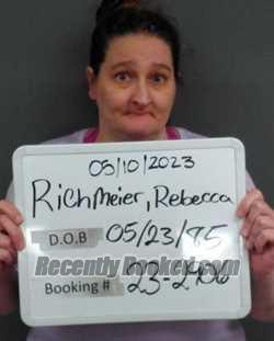 Recent Booking / Mugshot for REBECCA DANIELLE RICHMEIER in Sebastian ...