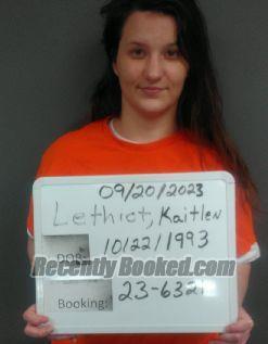 Recent Booking / Mugshot for Kaitlen Renee Lethiot in Sebastian County ...