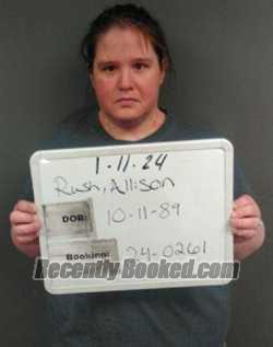 Recent Booking / Mugshot for Allison Beth Lea Michelle Rush in ...