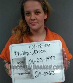 Recent Booking / Mugshot for Erica Dawn Phillips in Sebastian County, Arkansas