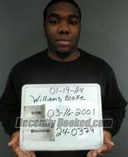 Recent Booking / Mugshot for Blake Alexander Williams in Sebastian ...
