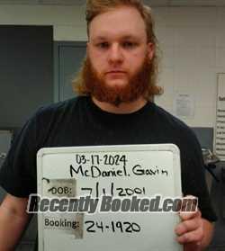 Recent Booking / Mugshot for Gavin Taylor McDaniel in Sebastian County ...
