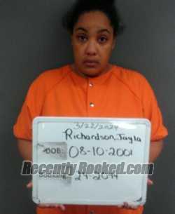 Recent Booking / Mugshot for Jayla Brionne Richardson in Sebastian ...