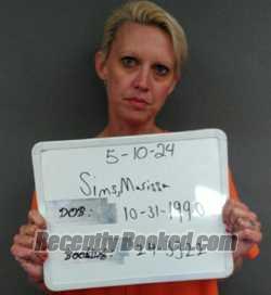 Recent Booking / Mugshot for MARISSA ANELL SIMS in Sebastian County ...