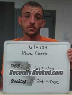 Recent Booking / Mugshot for DEREK ALLEN MARS in Sebastian County, Arkansas