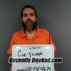 Recent Booking / Mugshot for Joseph Ray Cox in Sebastian County, Arkansas