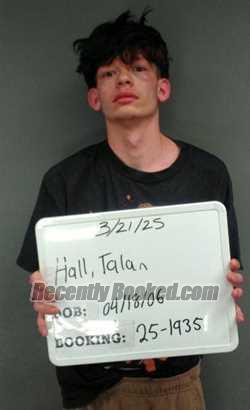 Recent Booking / Mugshot for Talan Anderson Hall in Sebastian County ...