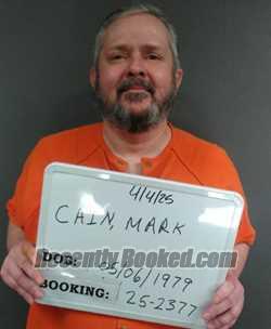 Recent Booking / Mugshot for MARK ALAN CAIN in Sebastian County, Arkansas