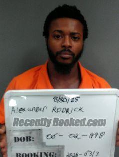 Recent Booking / Mugshot for RODRICK TERRELL ALEXANDER in Sebastian ...